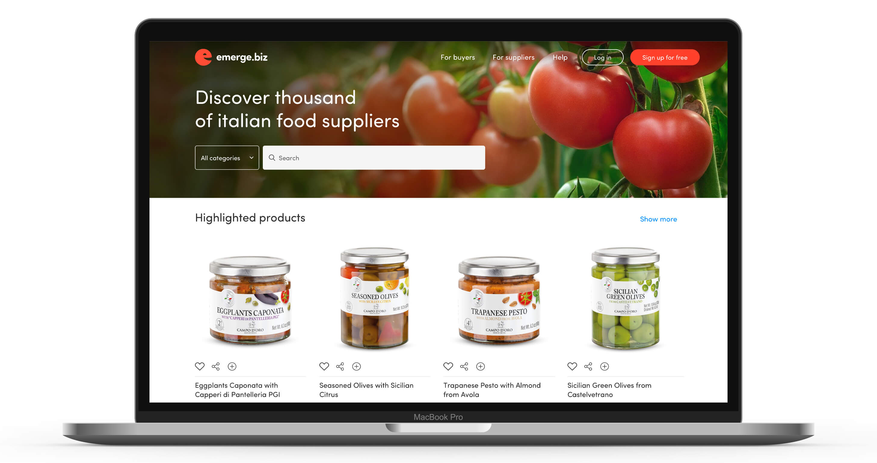 Emerge | The Italian Food Platform